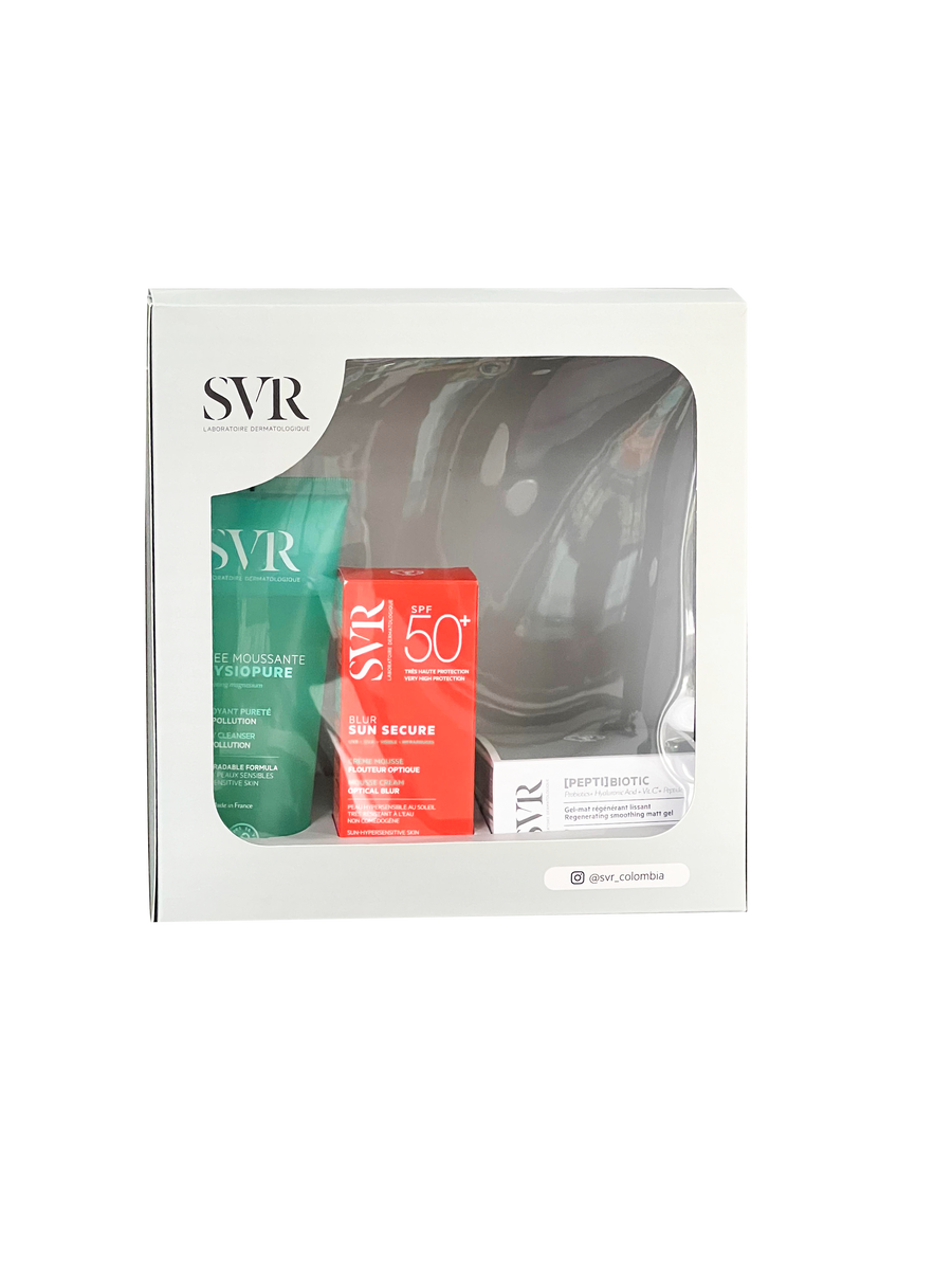 Svr Kit [Pepti] Biotic Gel Regenerador + Sun Secure Blur Protector +Ph ...